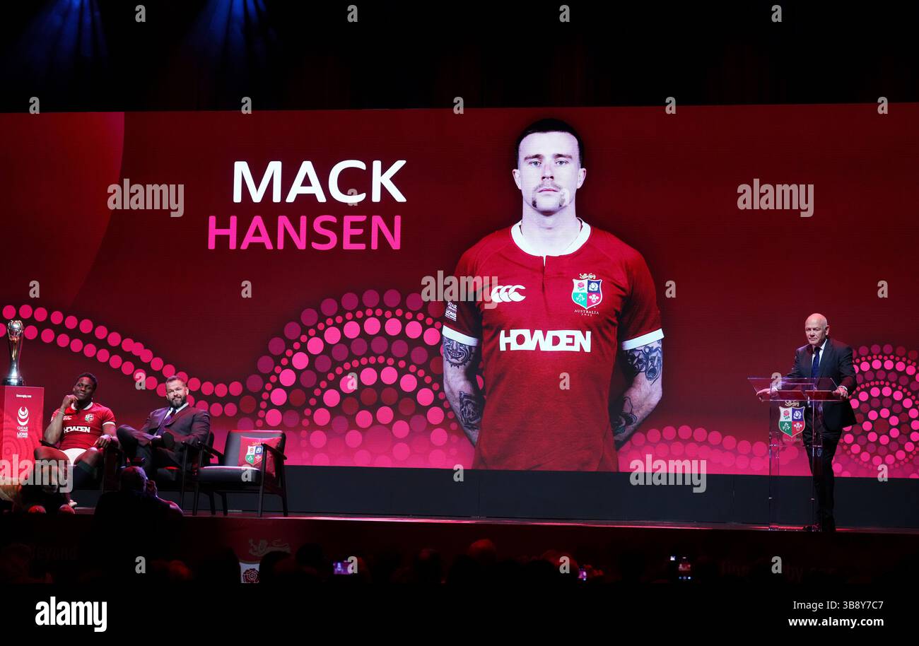 Mack Hansen of the British and Irish Lions is announced as a squad ...