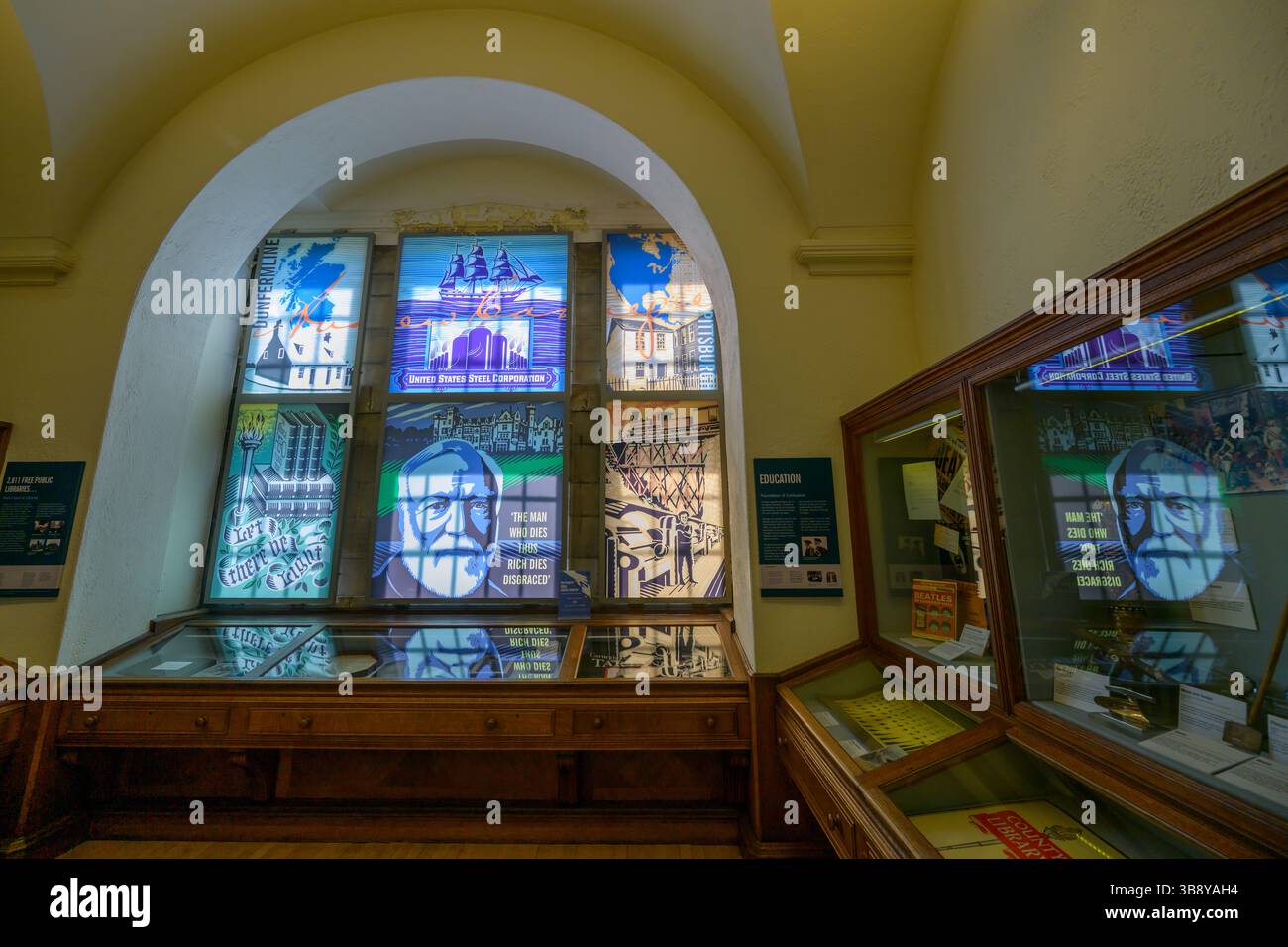 Andrew Carnegie Birthplace Museum Stock Photo - Alamy