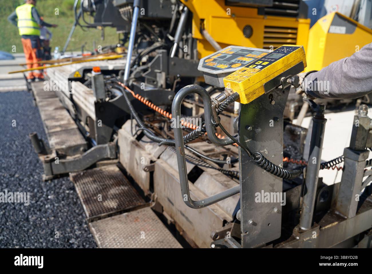 Asphalt control panel laying hi-res stock photography and images - Alamy
