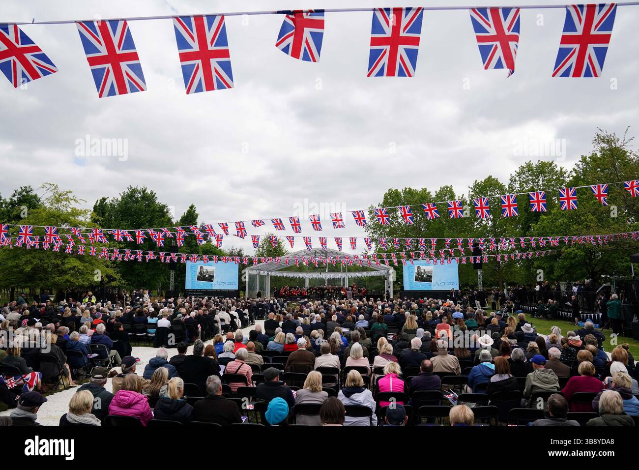 A general view during a service of remembrance at the National Memorial ...