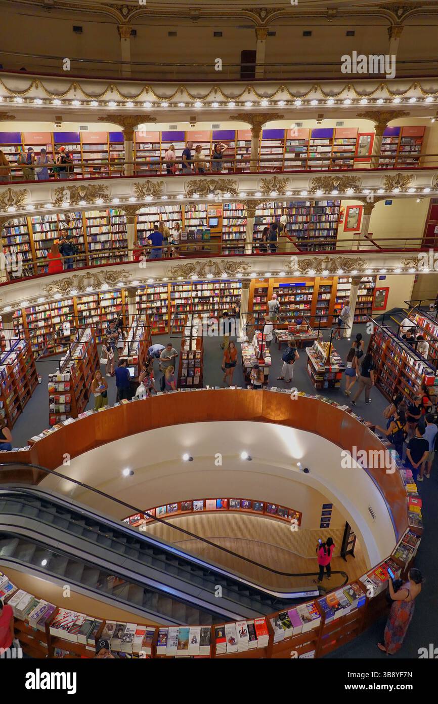 El Ateneo Grand Splendid bookshop, Santa Fe Avenue, Buenos Aires, Argentina - the store is a ...