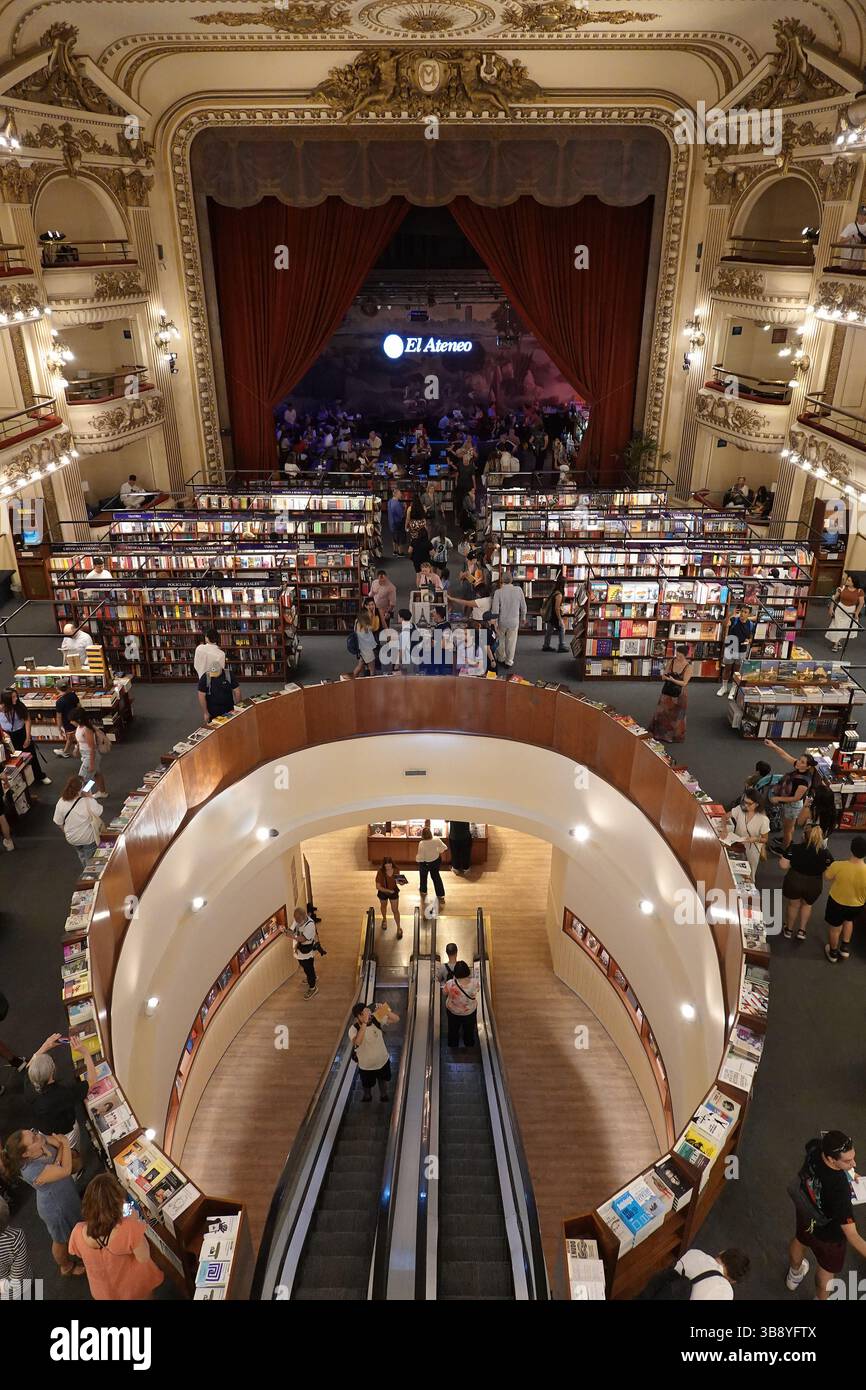 El Ateneo Grand Splendid bookshop, Santa Fe Avenue, Buenos Aires, Argentina - the store is a ...