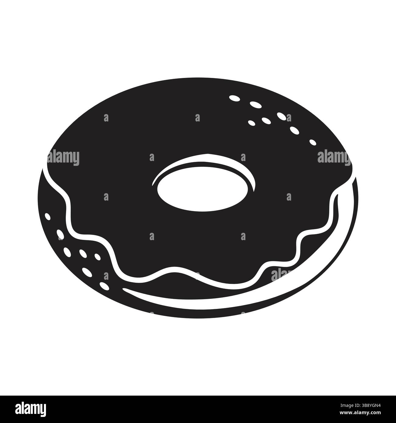 Donut cut Black and White Stock Photos & Images - Alamy