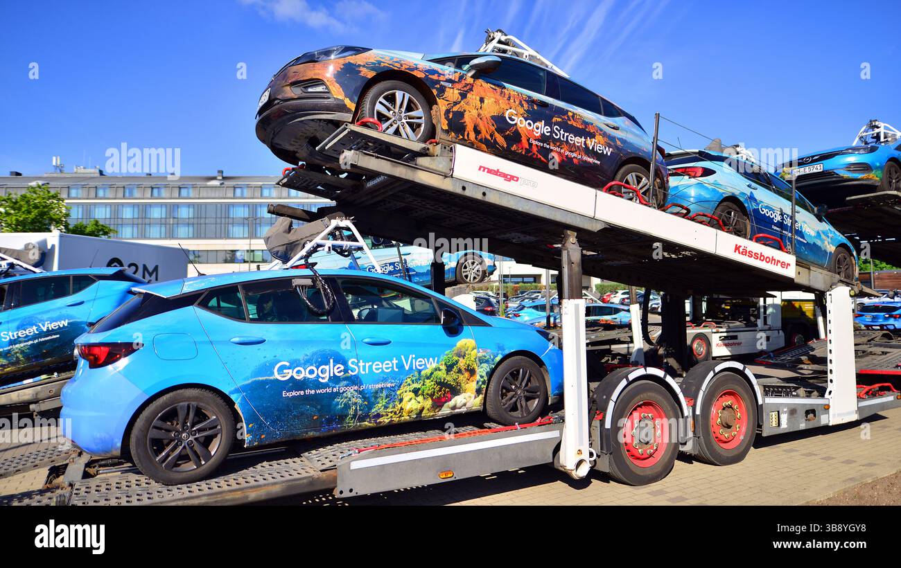 Warsaw, Poland. 8 May 2025. A Google Street View vehicle used for ...