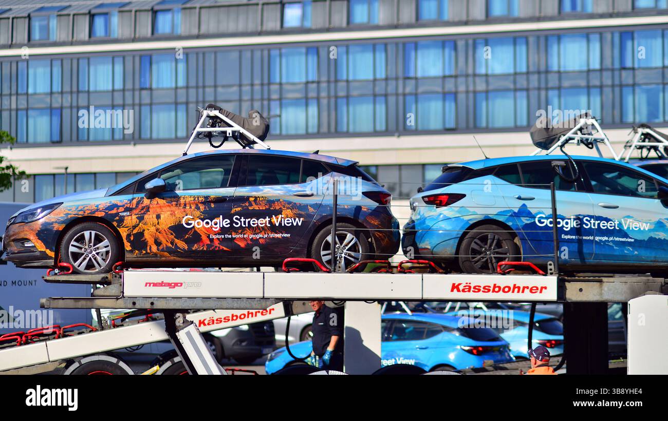 Warsaw, Poland. 8 May 2025. A Google Street View vehicle used for ...