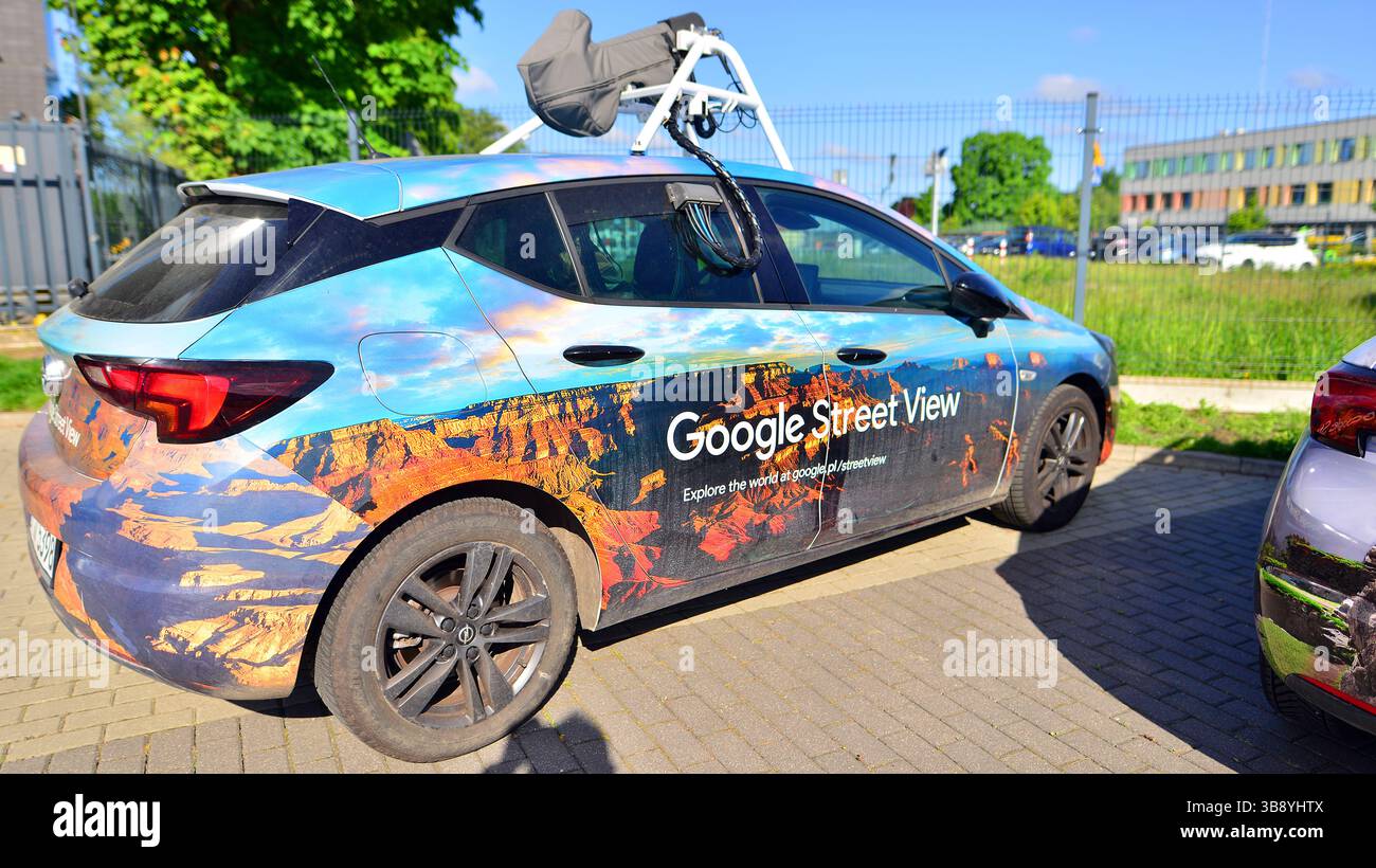 Warsaw, Poland. 8 May 2025. A Google Street View vehicle used for ...