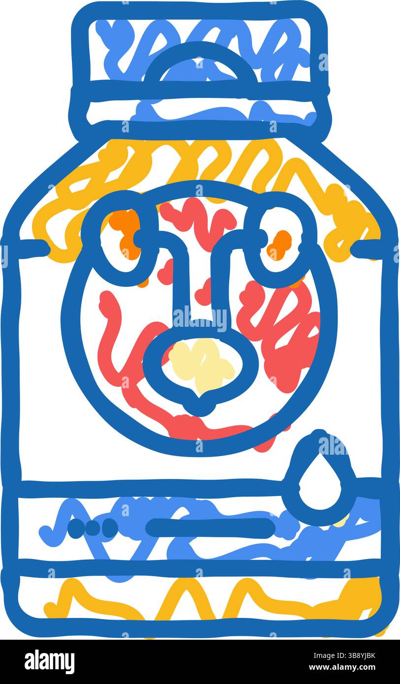 diuretics medicines pharmacy icon doodle illustration Stock Vector ...