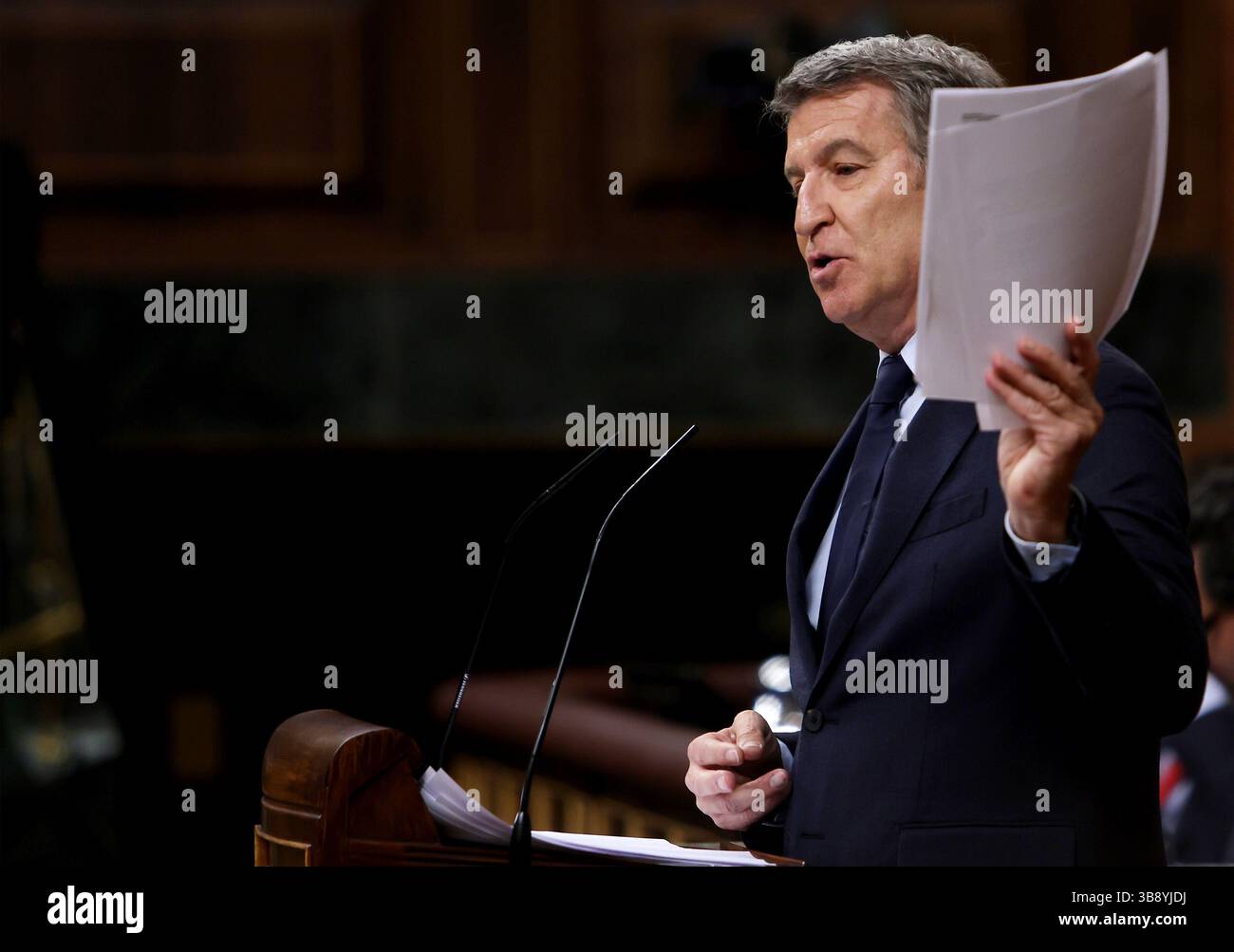 Madrid, Spain; May 7, 2025. Congress approves measures against Trump's ...