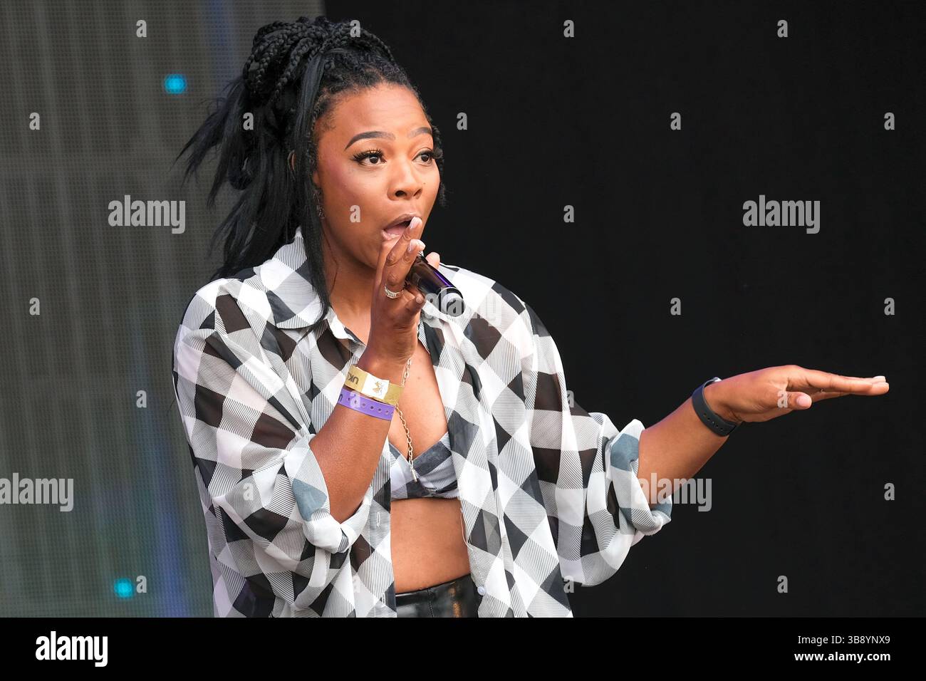 July 8, 2023, Southampton, United Kingdom: Tamiko Star, American singer ...