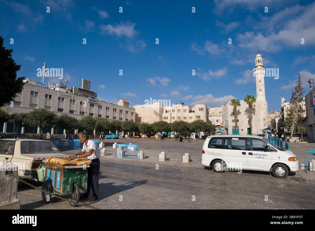 Manger Square. Omar Mosque. Bethlehem. Palestinian Territories. Israel ...