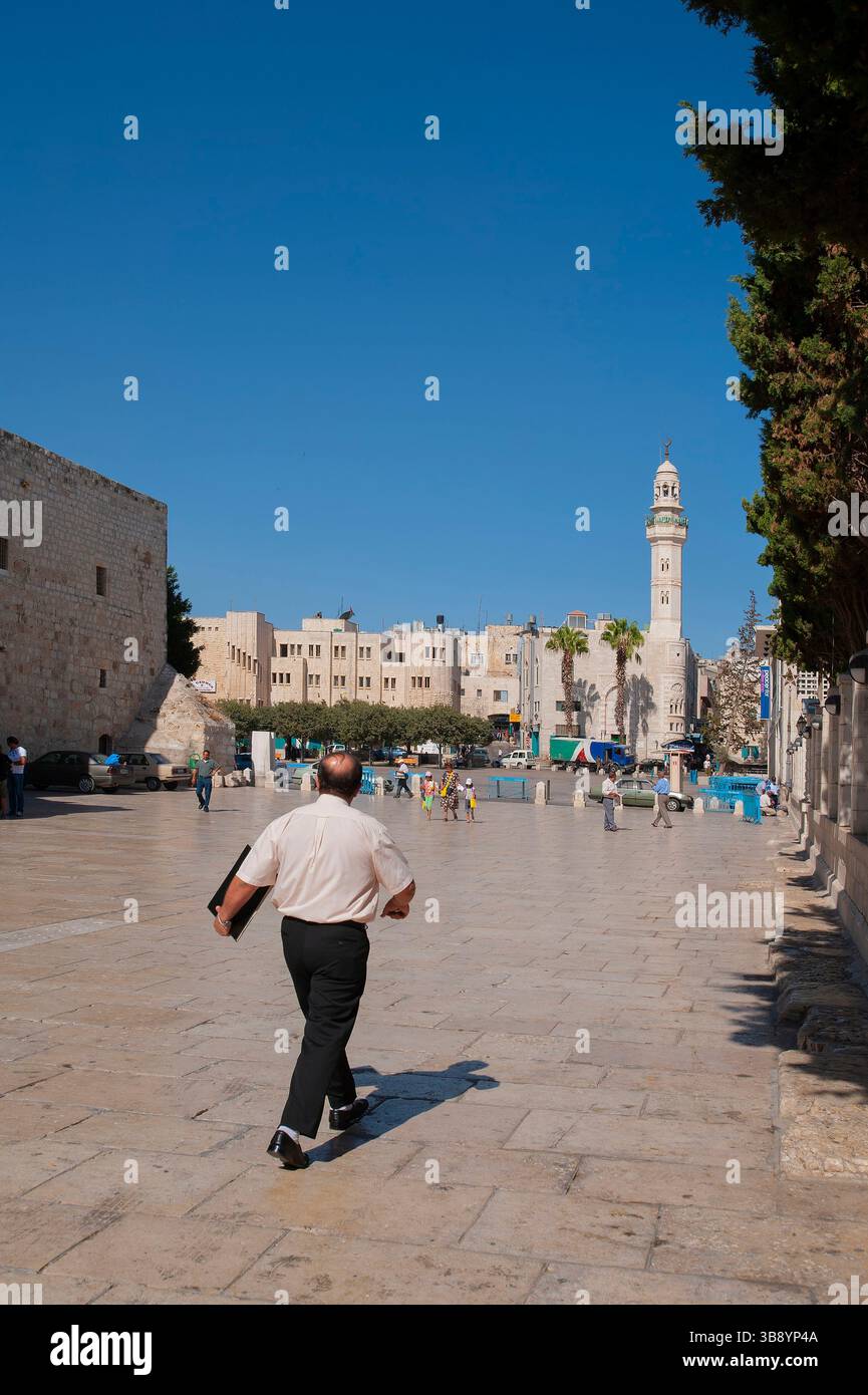 Manger Square. Omar Mosque. Bethlehem. Palestinian Territories. Israel ...