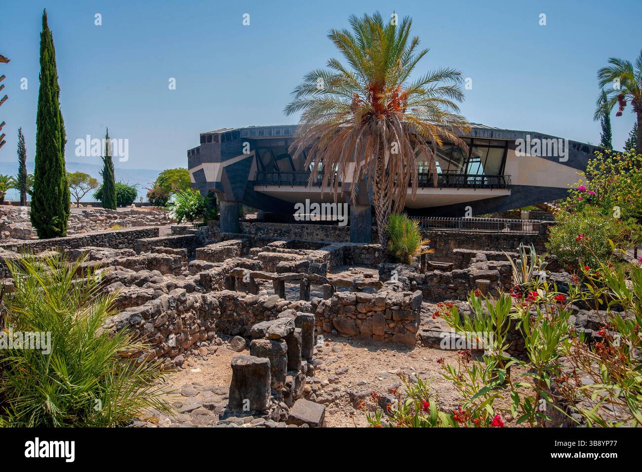 Archaeological Area. House of St. Peter. Capernaum. Lake Tiberias ...