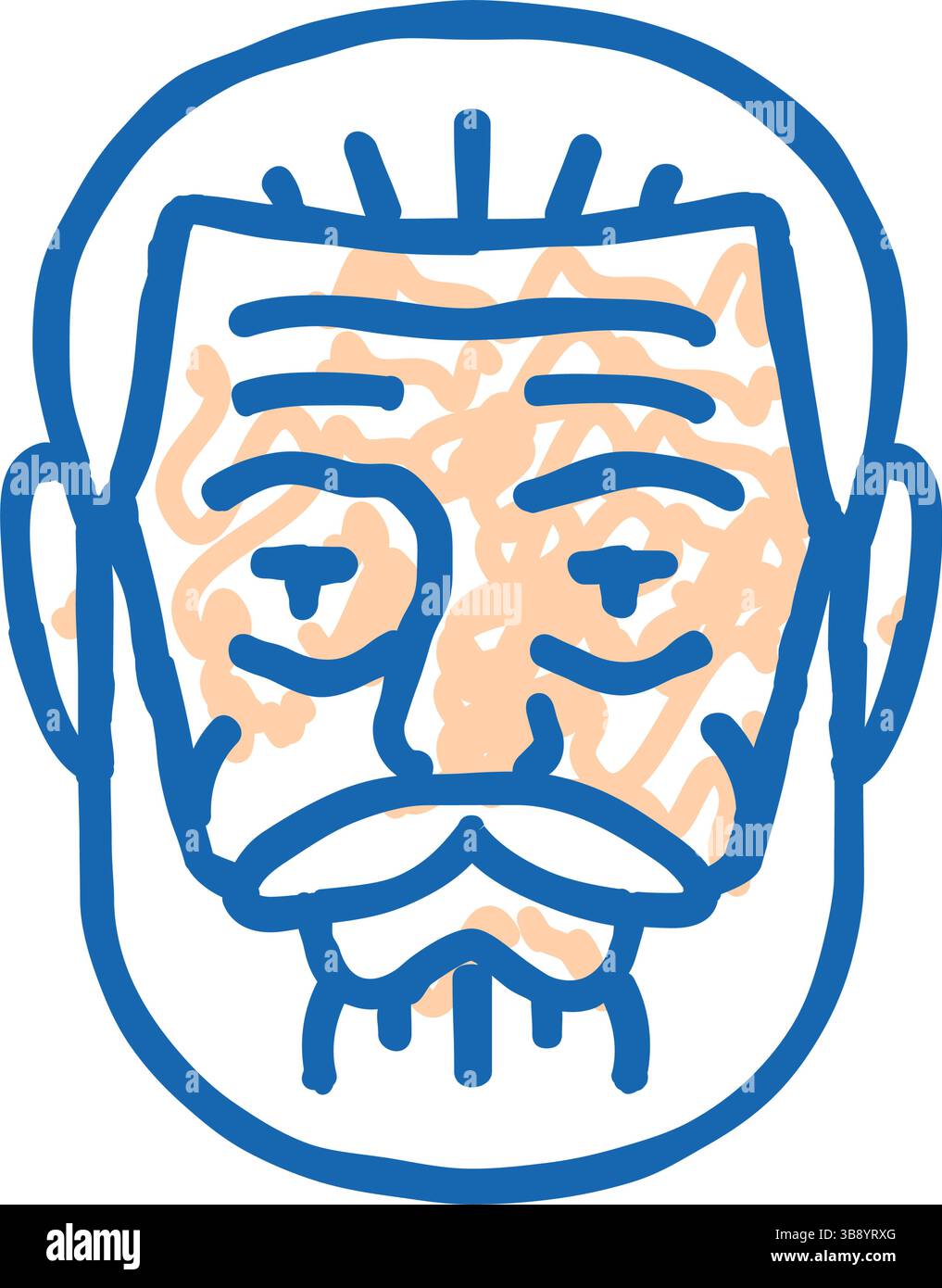 old man avatar icon doodle illustration Stock Vector Image & Art - Alamy