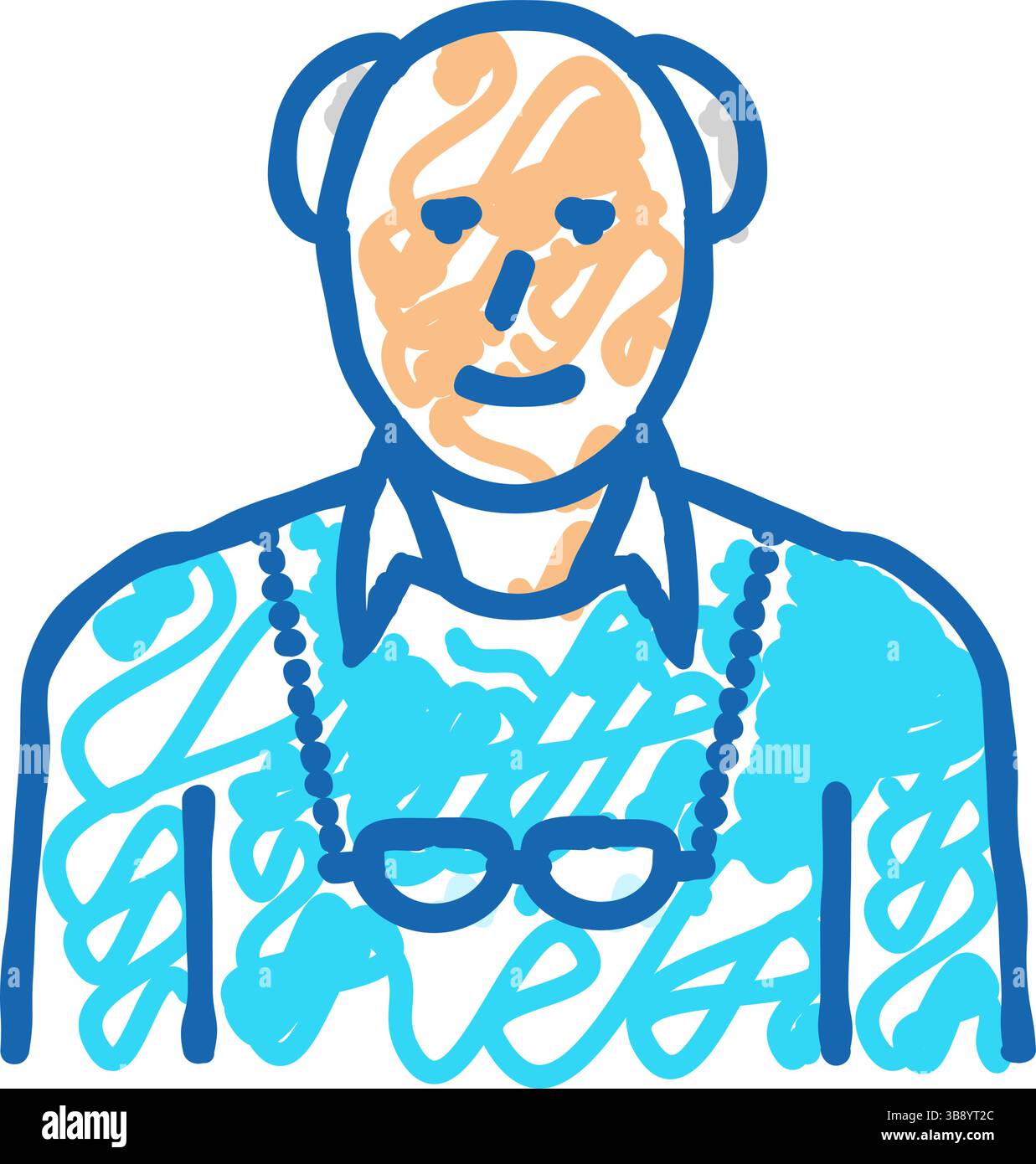 Elderly patient at home hand Stock Vector Images - Alamy