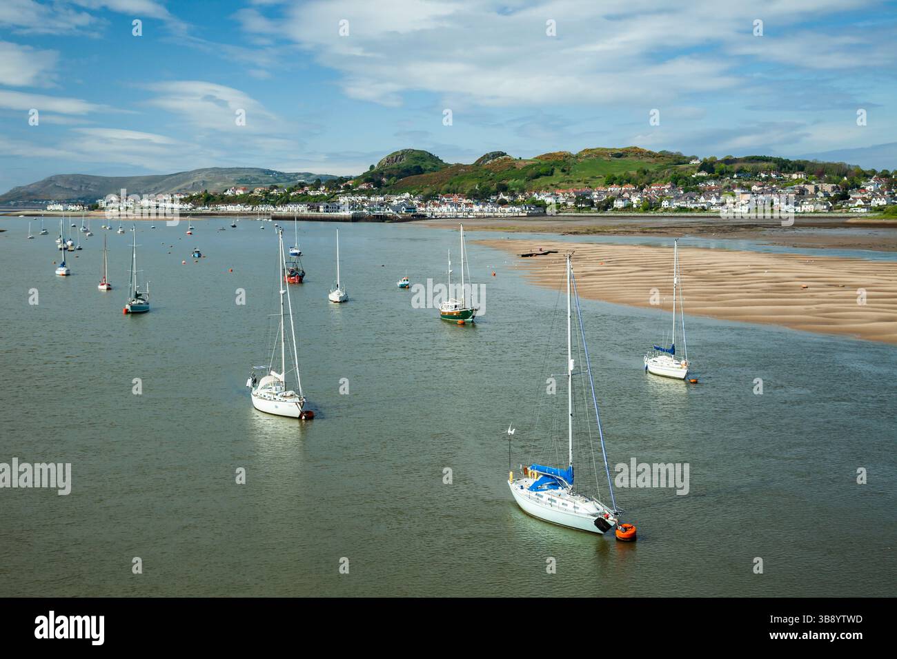 Conwy river wales boats hi-res stock photography and images - Alamy