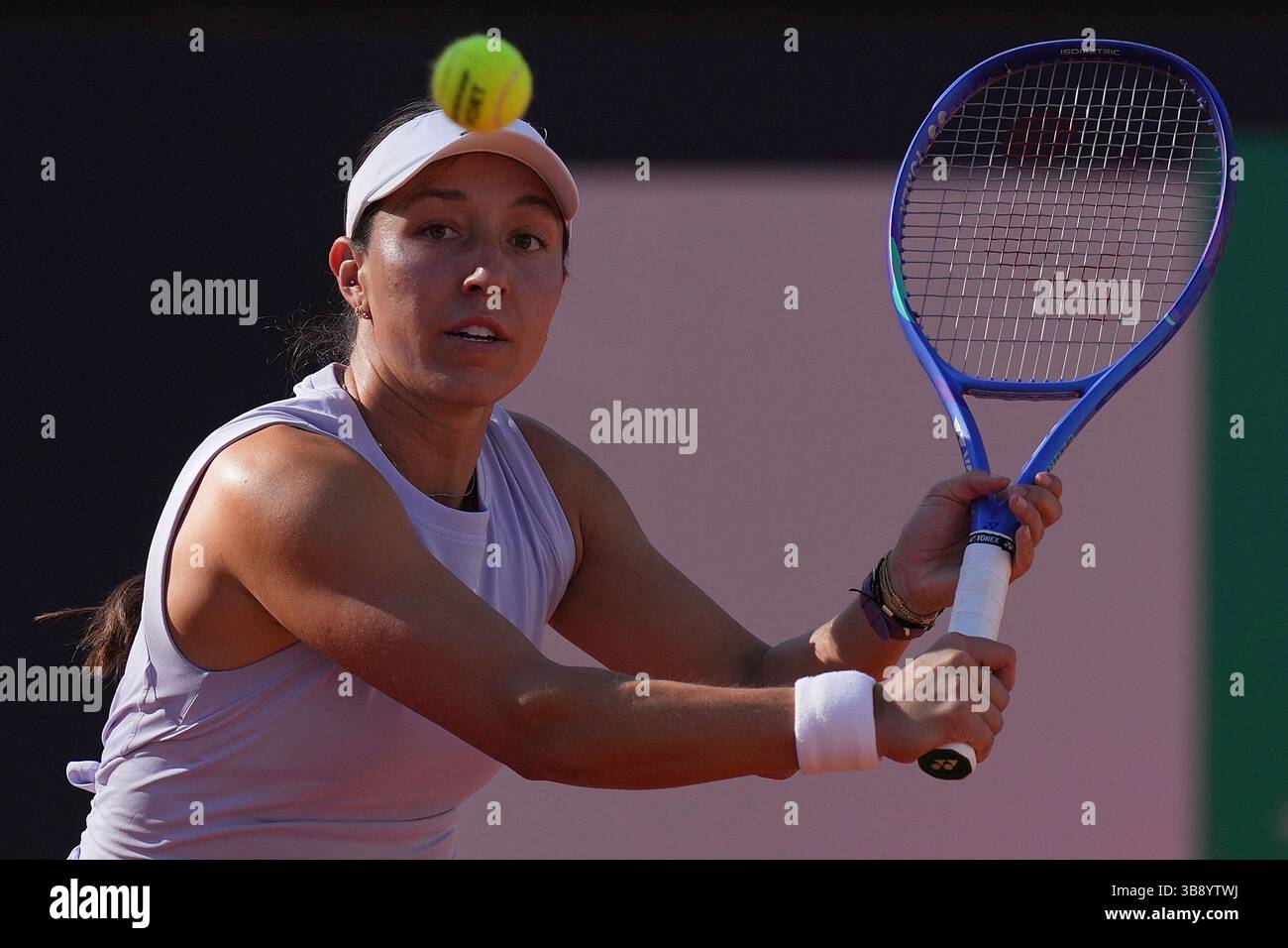 Jessica Pegula of the US plays a return to Ashlyn Krueger of the US ...