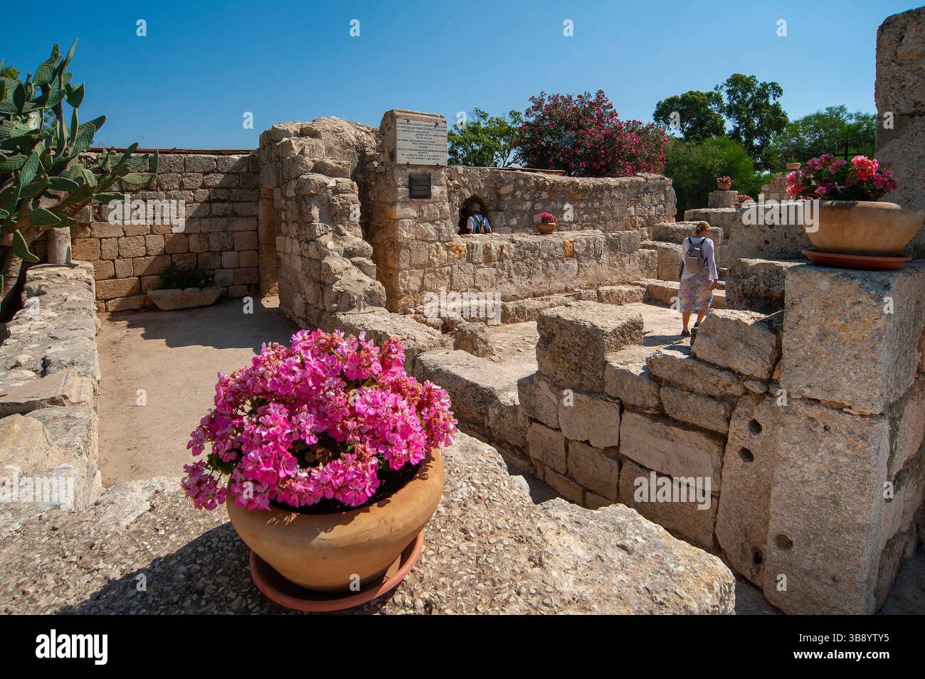 Byzantine Monastery Ruins Near The Basilica of the Transfiguration ...