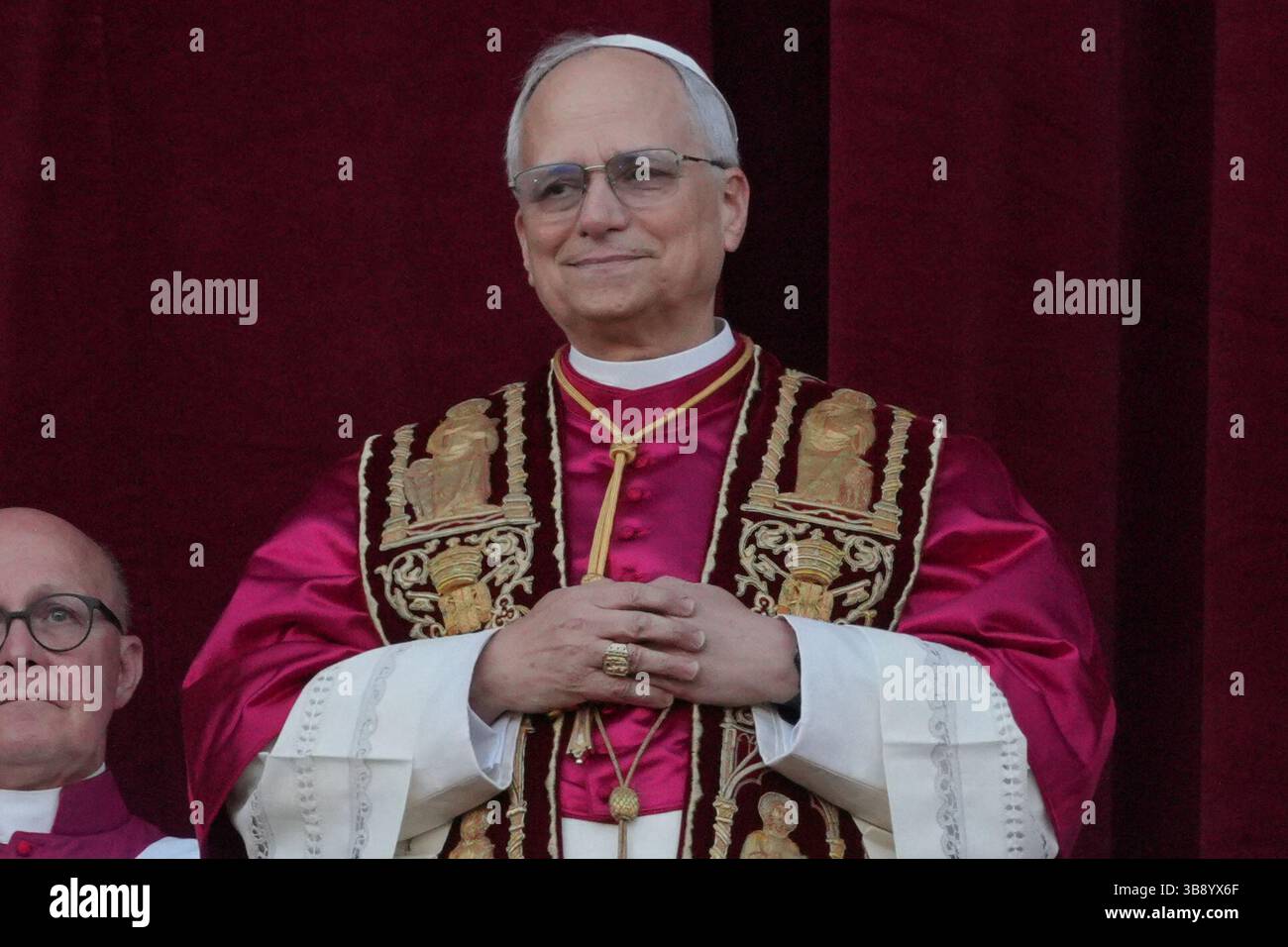 CORRECTS TO LEO, NOT LEONE - Newly elected Pope Leone XIV appears at ...