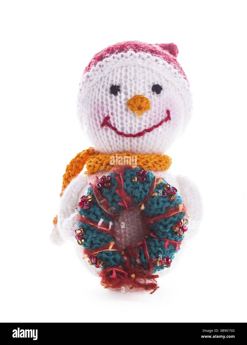 Christmas wreath in winter Cut Out Stock Images & Pictures - Alamy