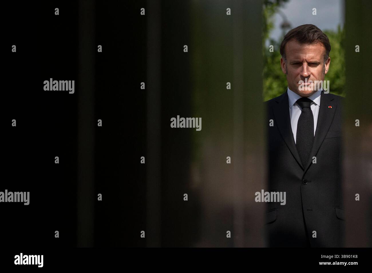 Paris, France. 08th May, 2025. French President Emmanuel Macron attends ...