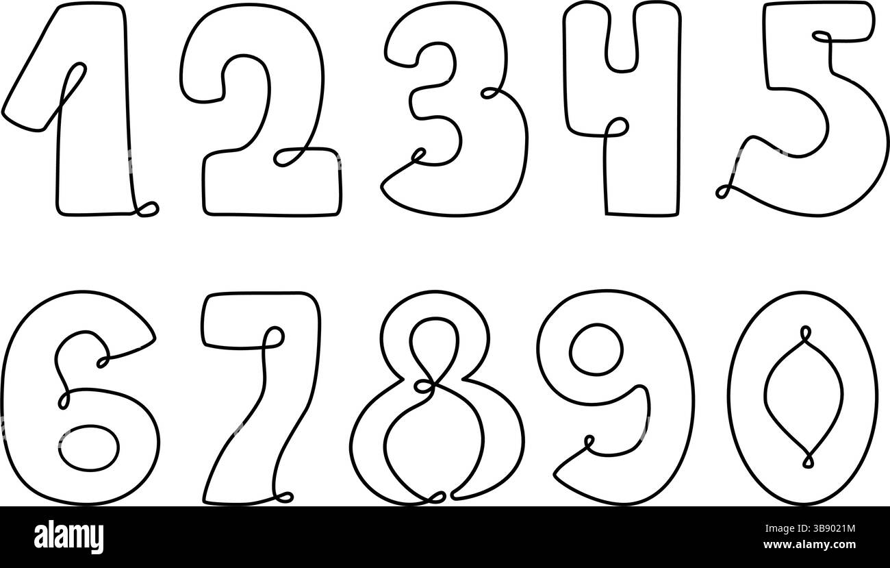 Arabic number symbols Black and White Stock Photos & Images - Alamy