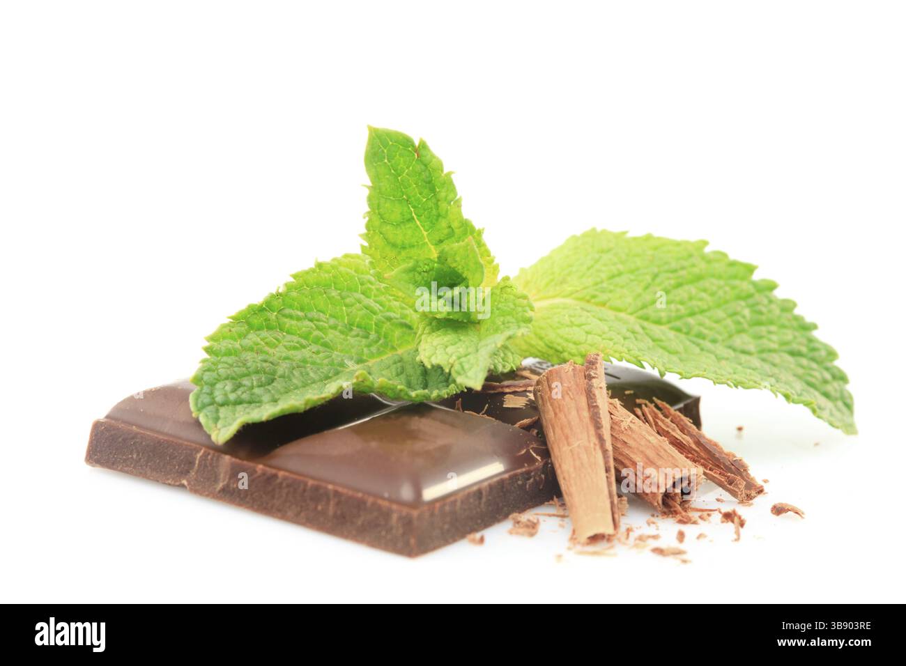 Dark chocolate on light Cut Out Stock Images & Pictures - Alamy