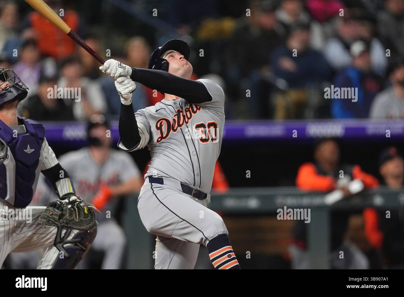 Detroit Tigers right fielder Kerry Carpenter (30) in the sixth inning ...