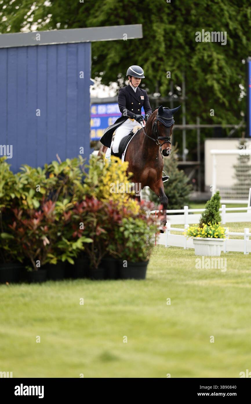 Felicity Collins of Great Britain with RSH Contend Or during the ...