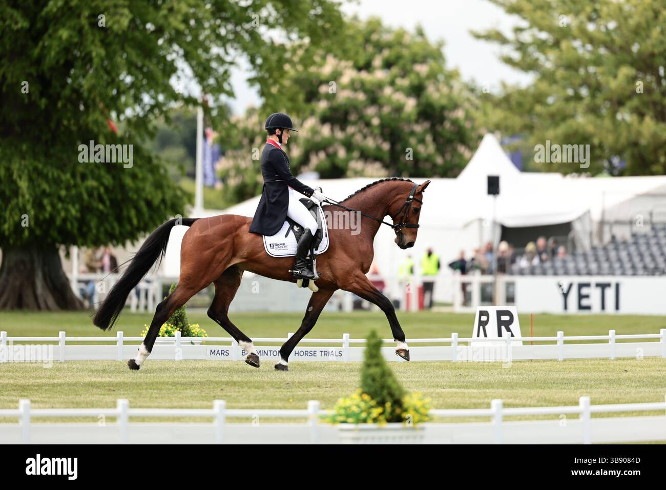 Bubby Upton of Great Britain with Cola during the dressage at the MARS ...