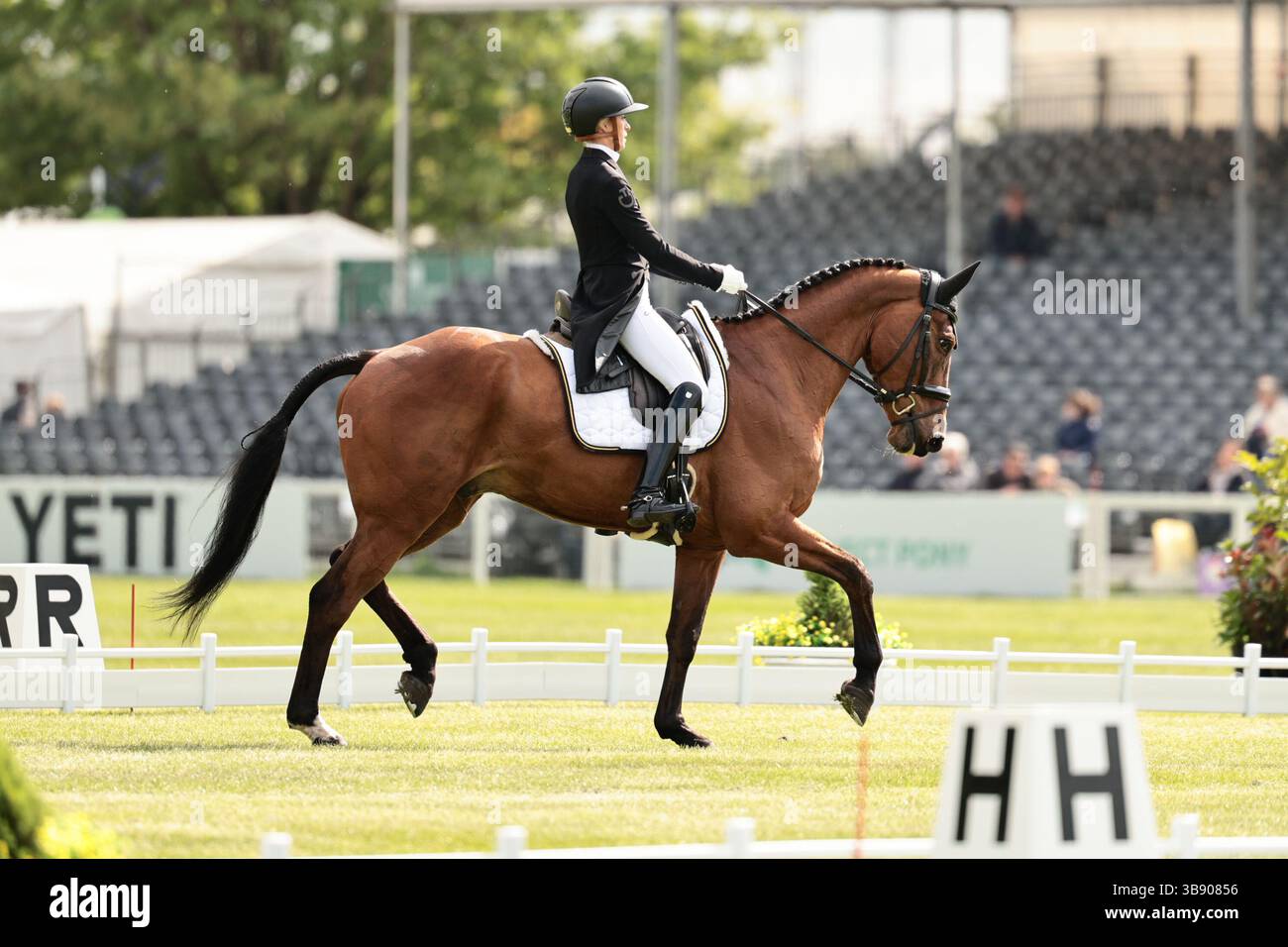 Emily King of Great Britain with Valmy Biats during the dressage at the ...
