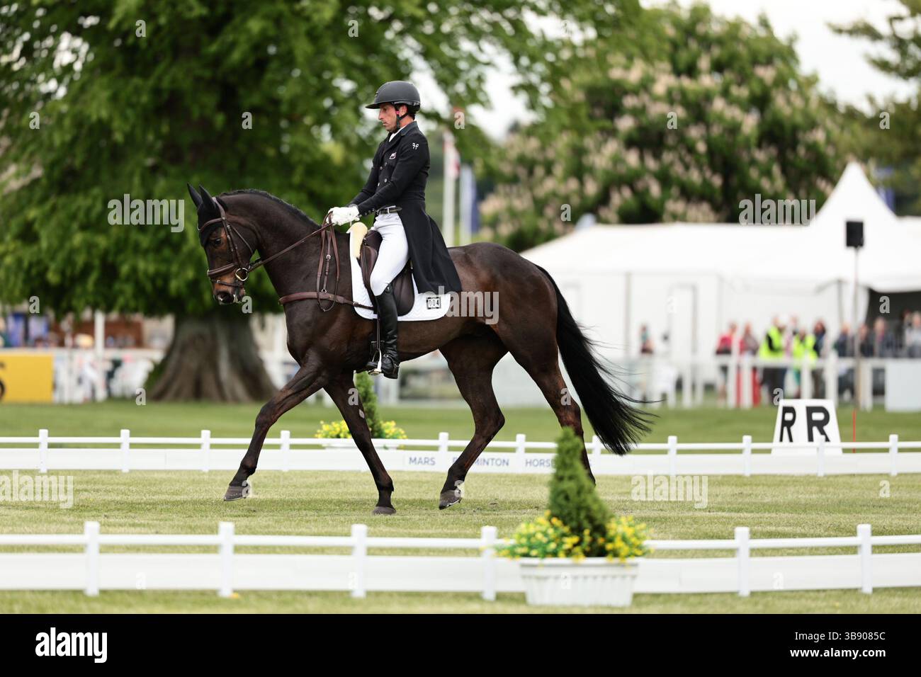 Tim Price of New Zealand with Viscount Viktor during the dressage at ...