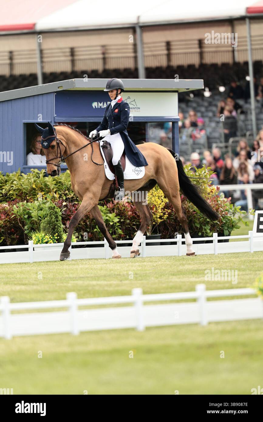 Yasmin Ingham of Great Britain with Rehy DJ during the dressage at the ...