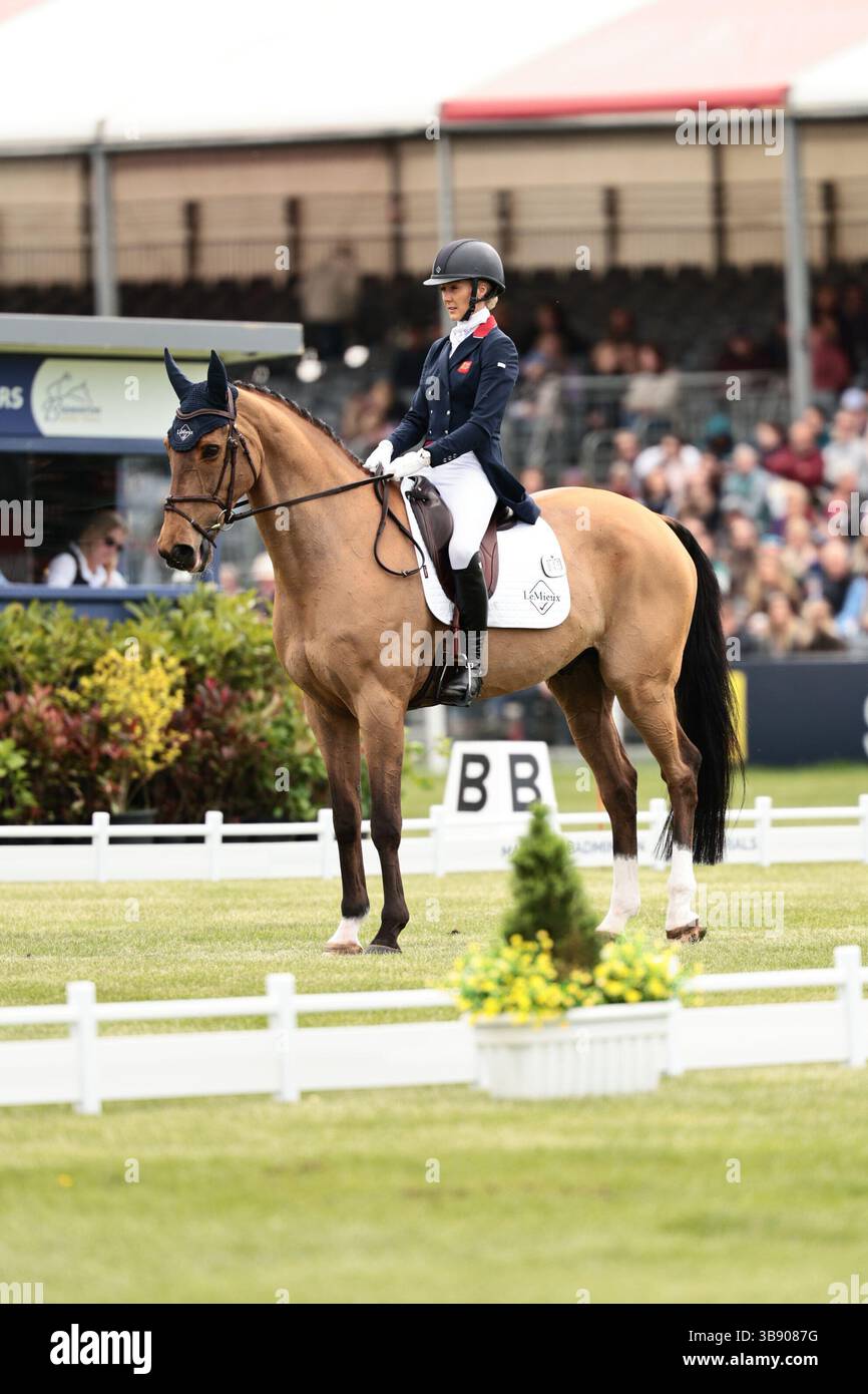 Yasmin Ingham of Great Britain with Rehy DJ during the dressage at the ...