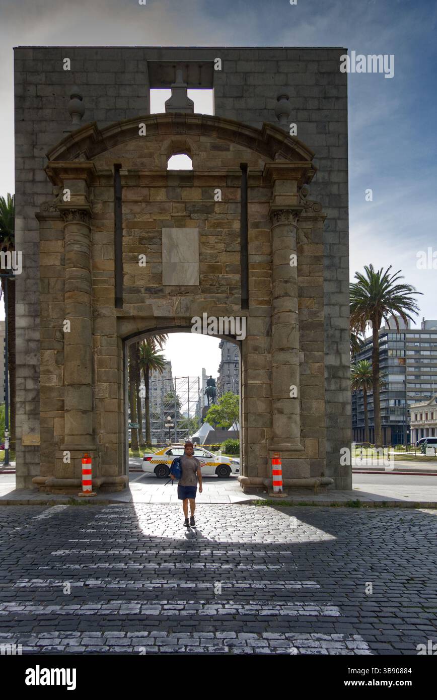 Gateway of the Citadel a historical landmark in Montevideo, Uruguay ...