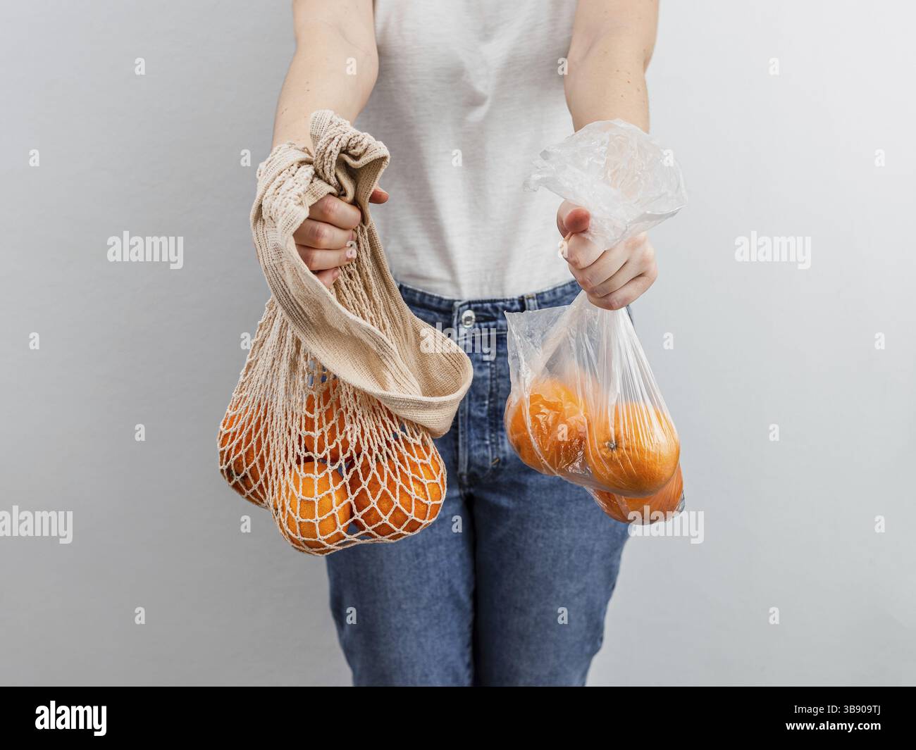 Overhead view plastic bag in hi-res stock photography and images - Alamy