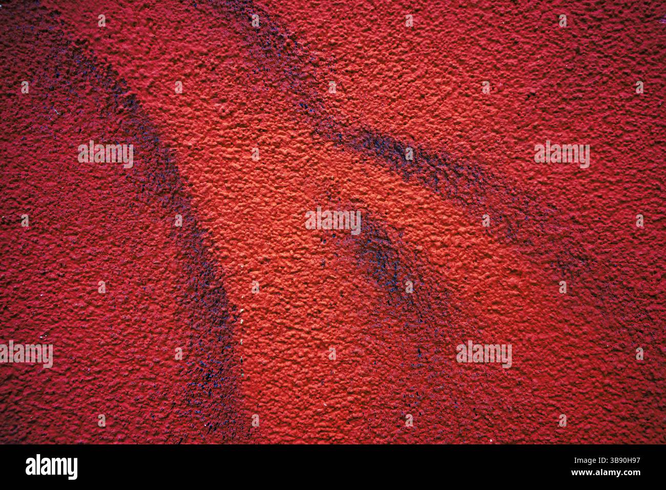 Texture of a wall painted in a strong color, details of materials and ...