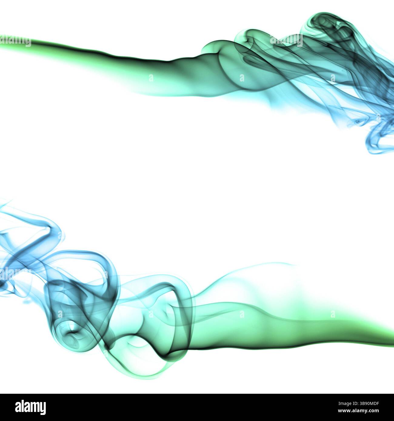 Abstract multi colored smoke puff isolated on white Stock Photo - Alamy