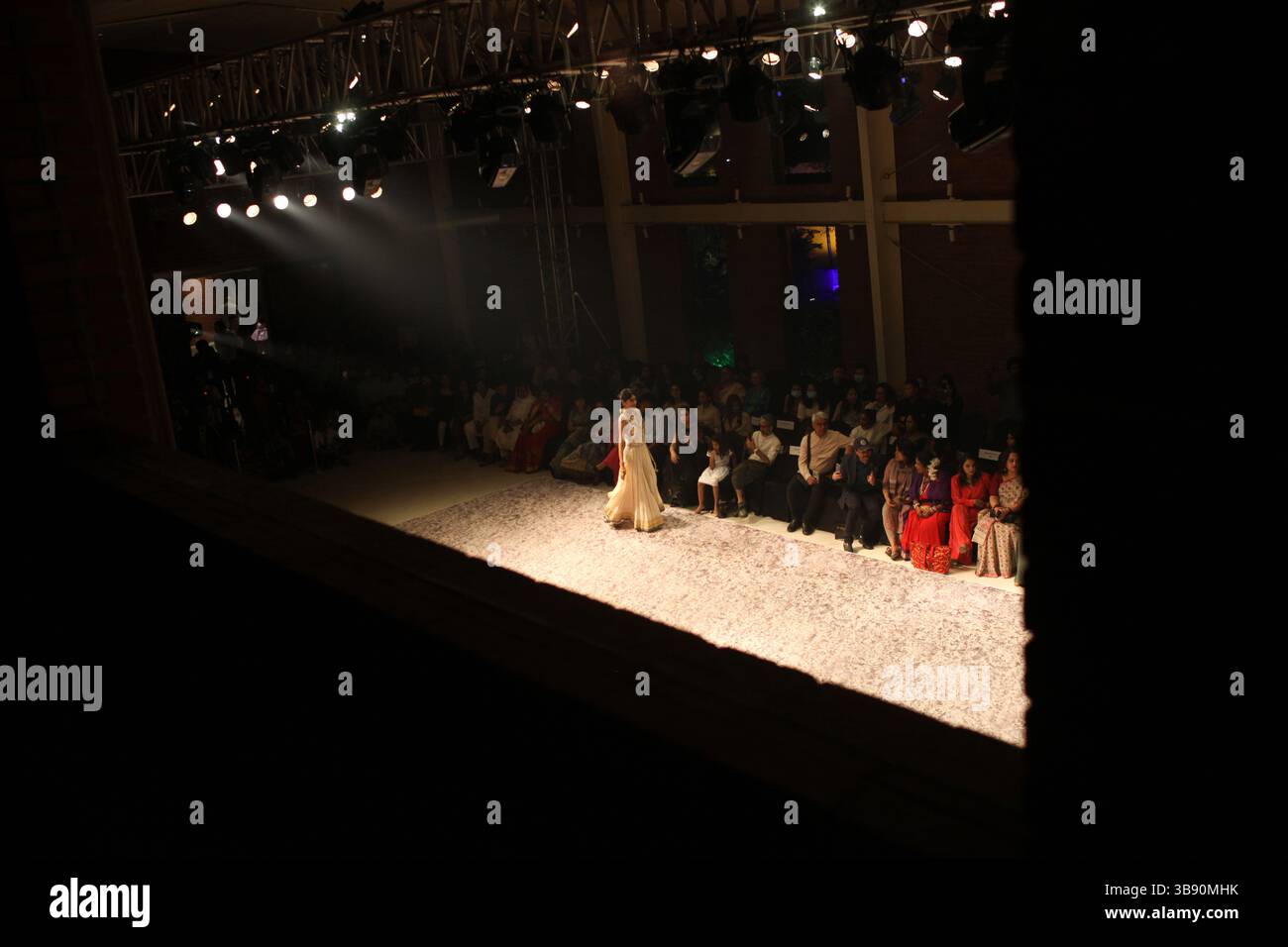 March 17, 2023, Dhaka, Dhaka, Bangladesh: A Bangladeshi model walks the ...