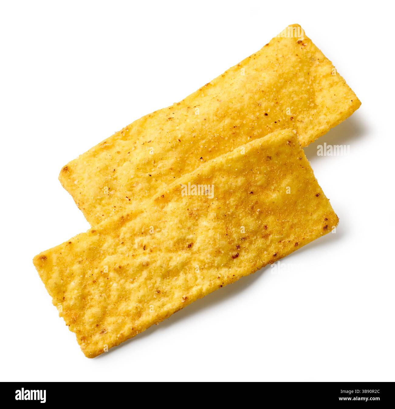 tortilla strip nachos chips isolated on white background Stock Photo ...