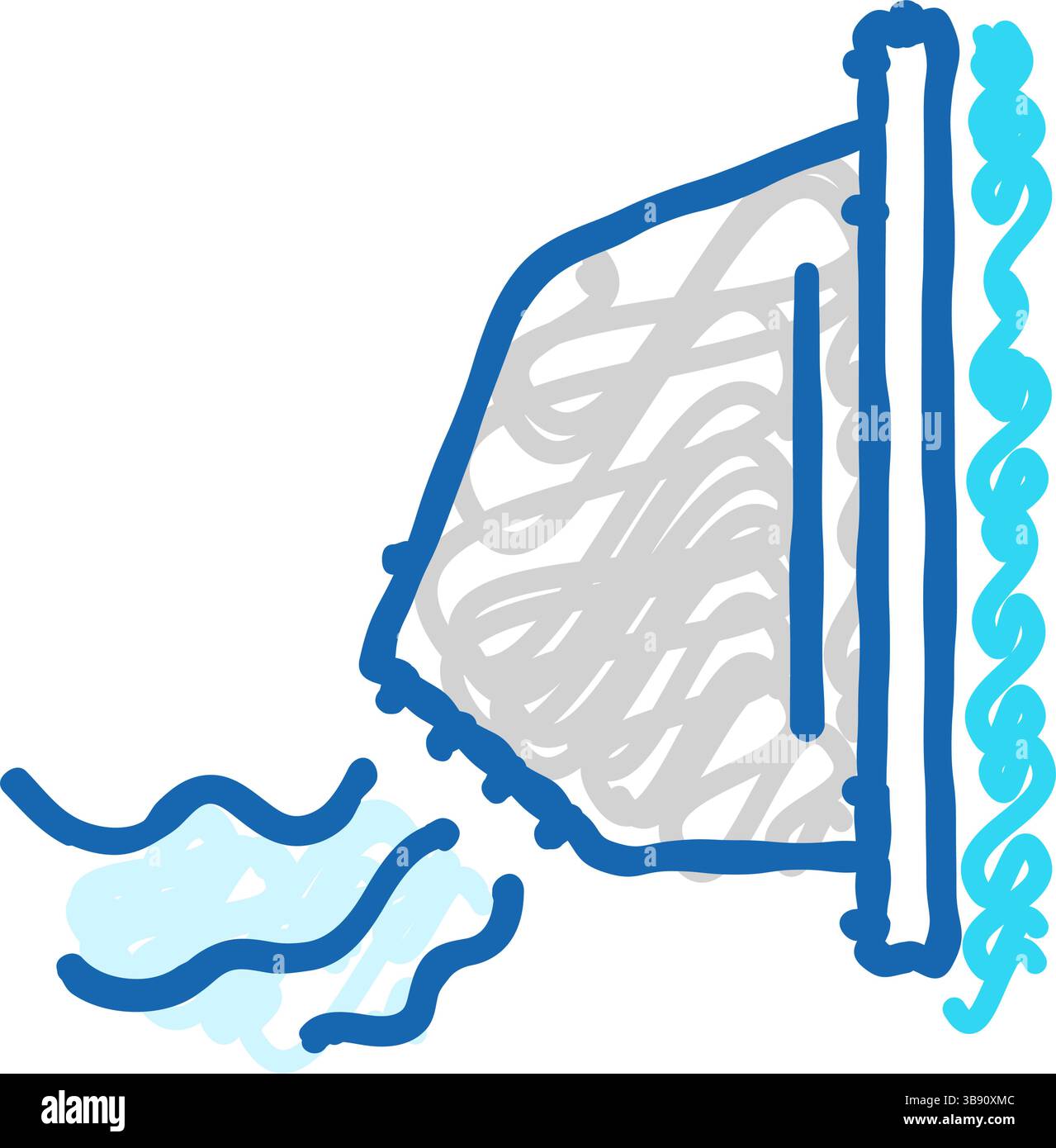 fresh air intake ventilation icon doodle illustration Stock Vector ...