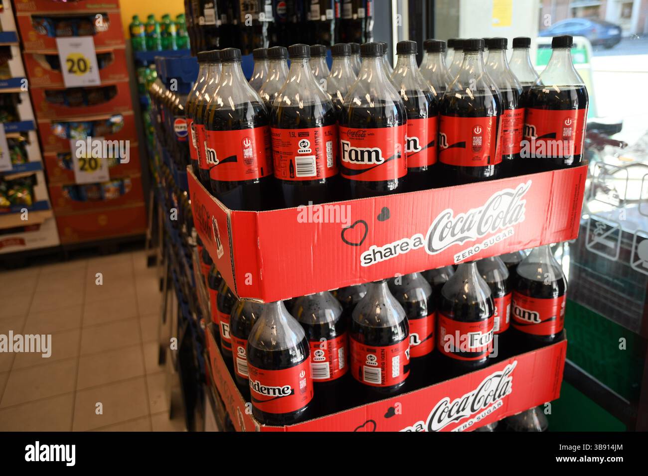 Copenhagen/ DenmarK/08 may 2025/ Coca cola bottle for sale danish ...