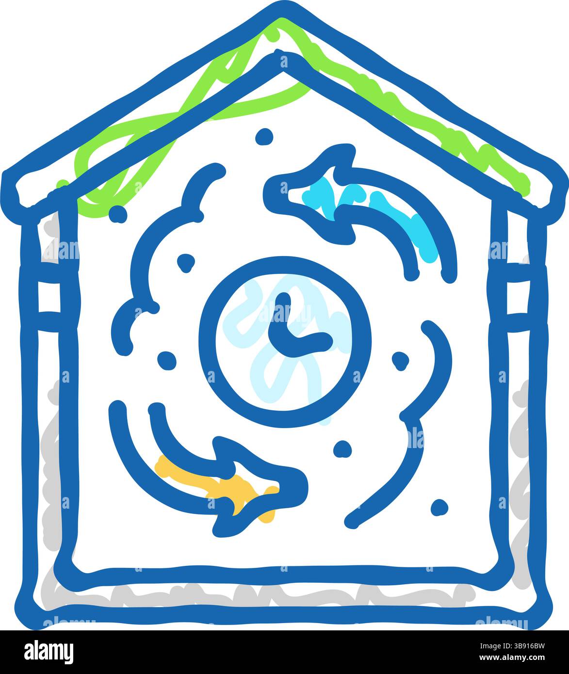 heat recovery ventilation hrv icon doodle illustration Stock Vector Image & Art - Alamy