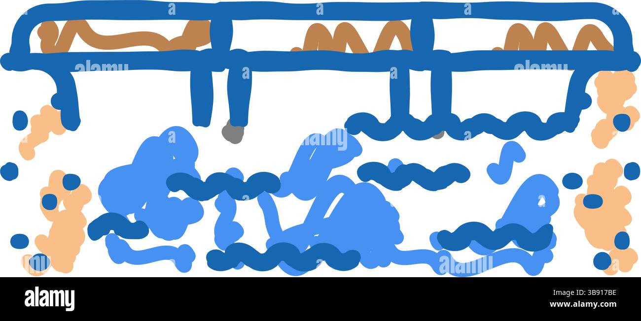 beam bridge icon doodle illustration Stock Vector Image & Art - Alamy