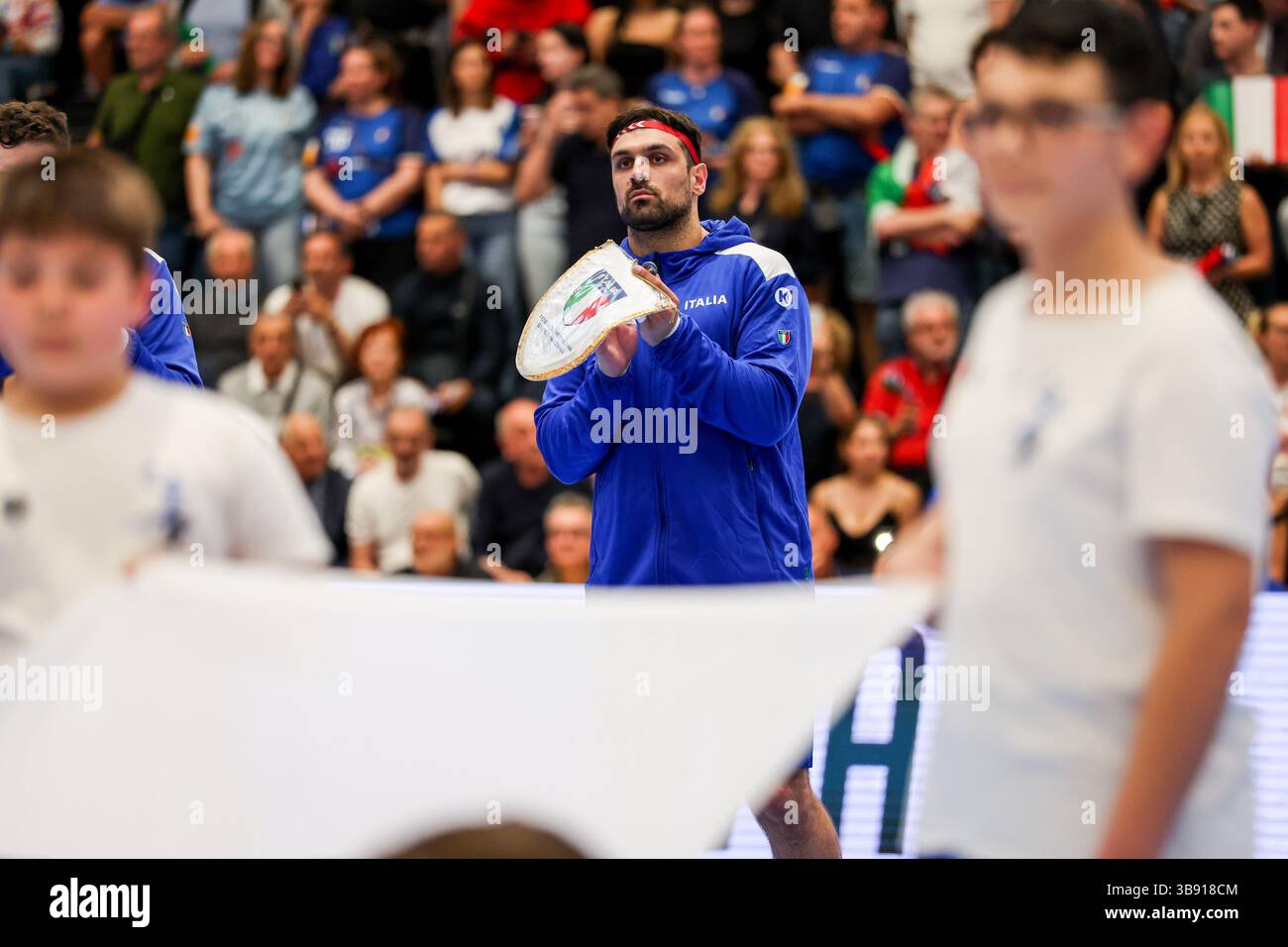 Fasano, Italy. 08th May, 2025. Andrea Parisini (#32 - ITA) during EHF ...