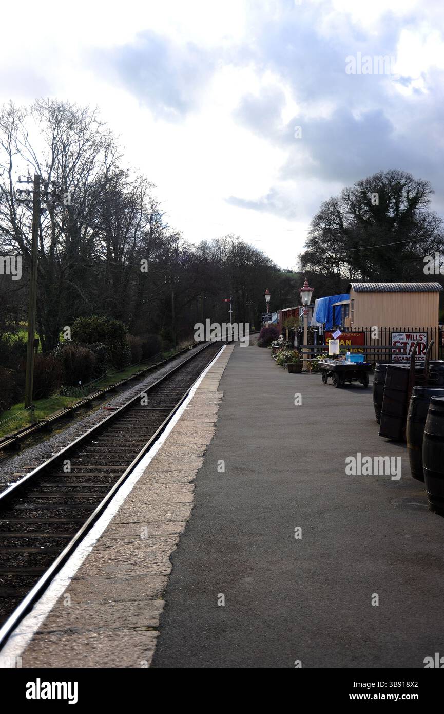 Staverton Bridge Station Stock Photo - Alamy