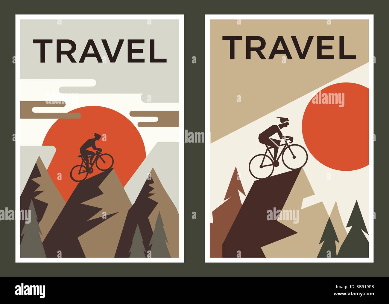 Poster sunsets Stock Vector Images - Alamy