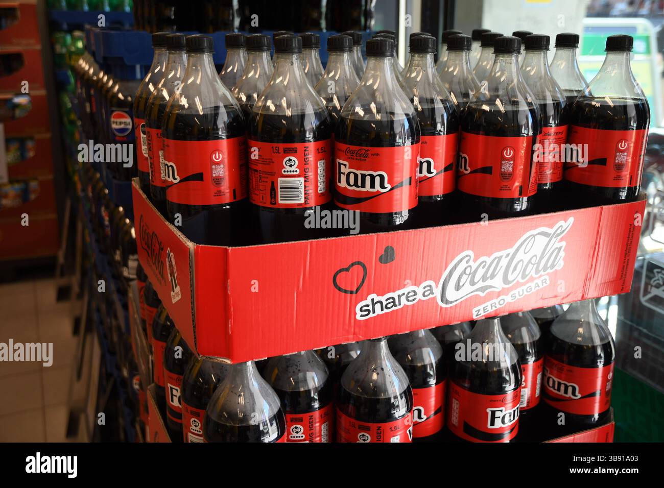 Copenhagen/ DenmarK/08 may 2025/ Coca cola bottle for sale danish ...