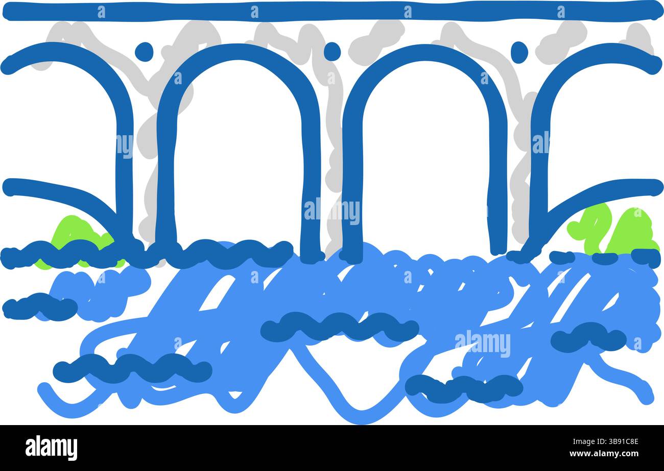 Steel viaduct structure Stock Vector Images - Alamy