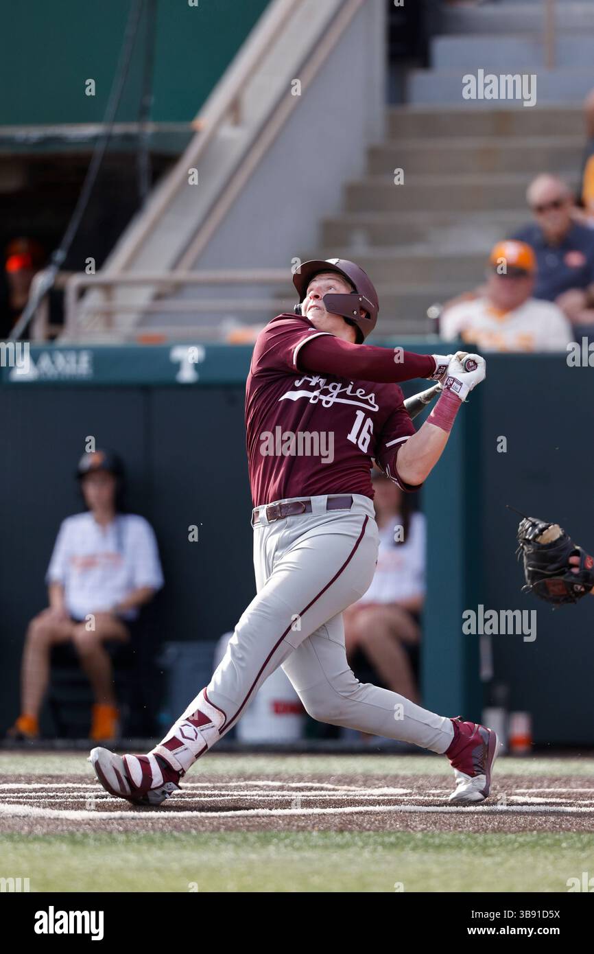 Texas A&M Aggies catcher Bear Harrison (16) at bat during Game 1 of a ...