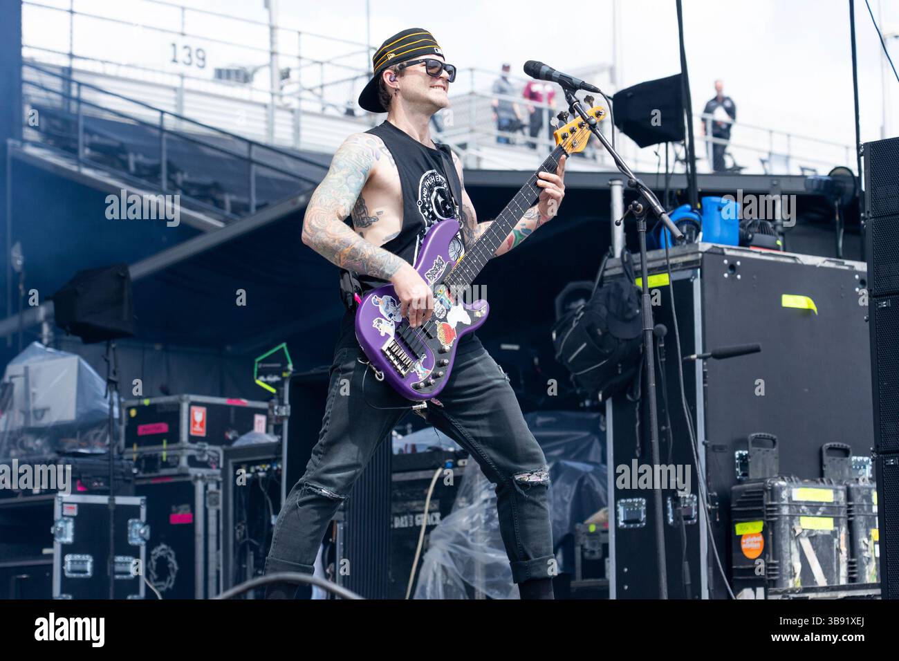 Tim Peugh of Alien Ant Farm performs during Sonic Temple Art and Music ...